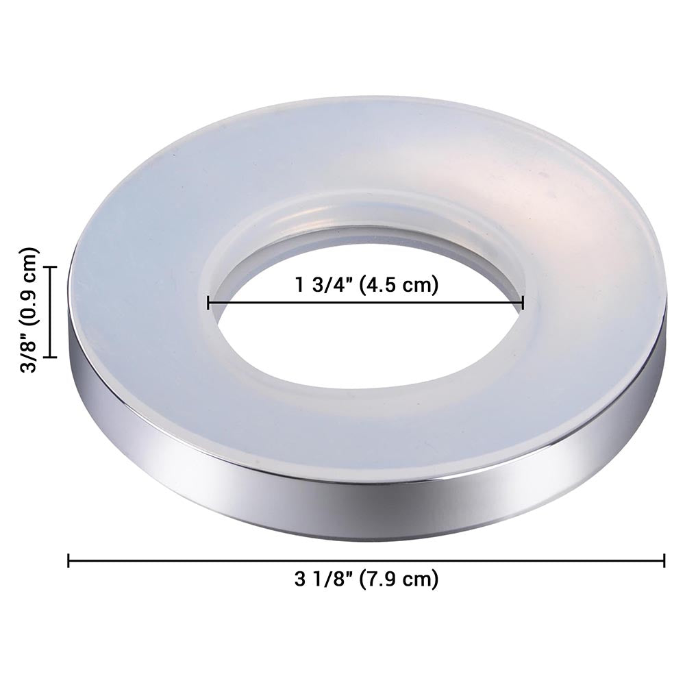 Aquaterior Chrome Mounting Ring for Bathroom Sinks